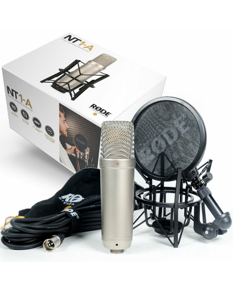Rode NT1-A Studio Condenser Microphone Recording Package (NT1A)